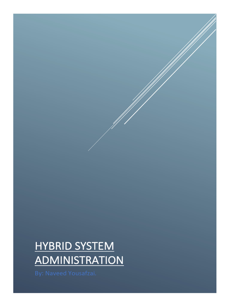 Hyb SYS Admin Chapter One | PDF | Secure Shell | Zip (File Format)