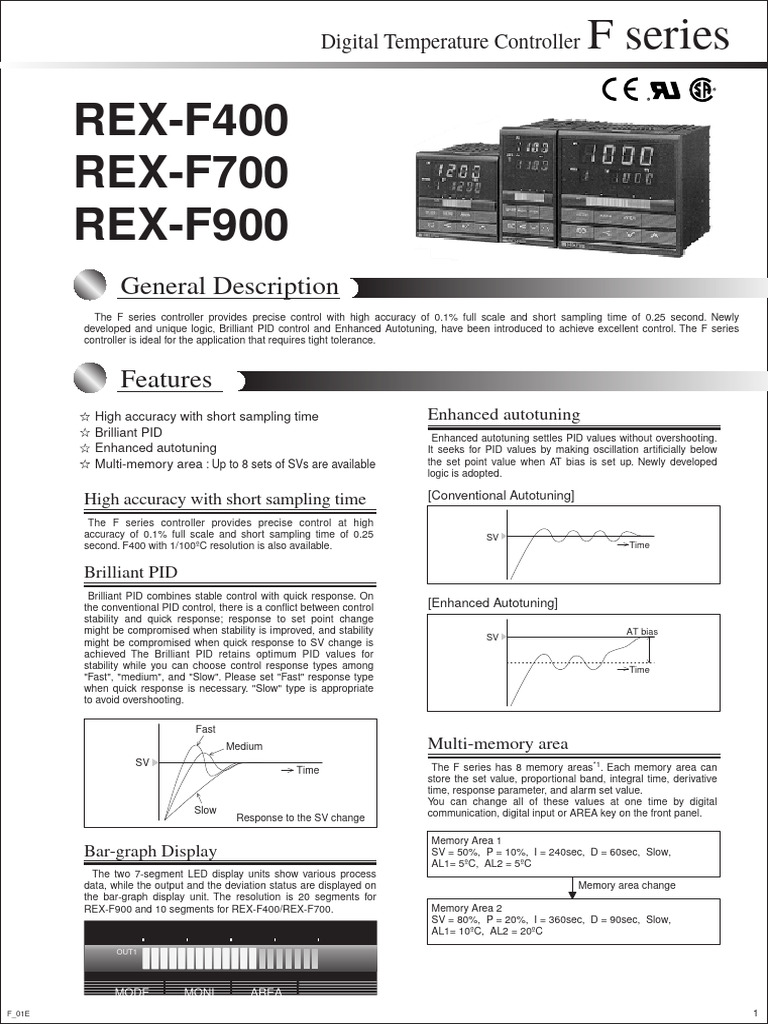 Dieu Khien Nhiet Do RKC Dong REX-F900 - Catalogue 25042015060511 | PDF ...