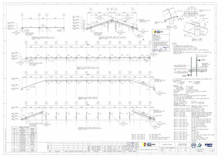 1-106-C-0010!02!0 Lab Steel Framing Elevation | PDF