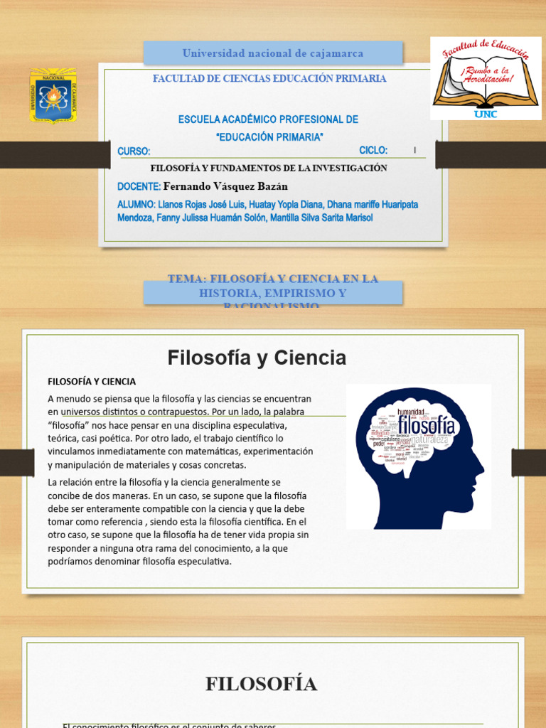 Filosofia | PDF | Empirismo | Conocimiento
