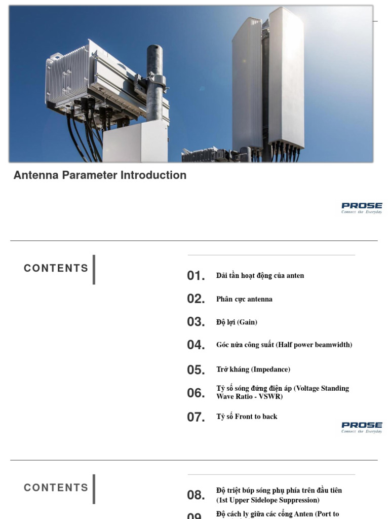 Antenna Paremeter Introduction Vietnamese | PDF