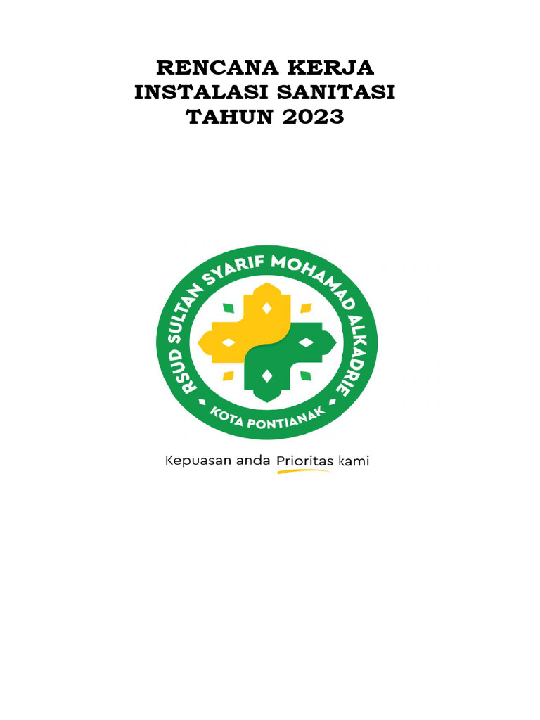 Program Kerja Sanitasi 2023 | PDF | Sains & Matematika