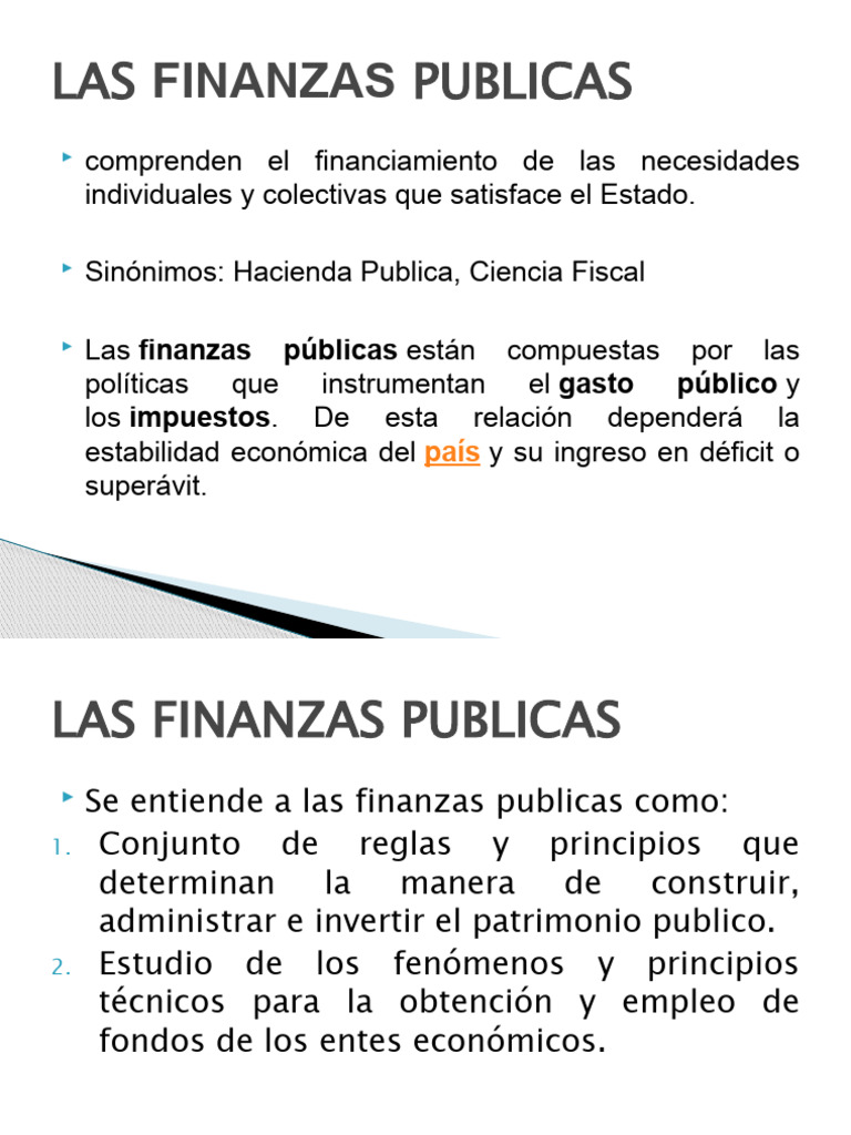 Las Finanzas Publicas | PDF
