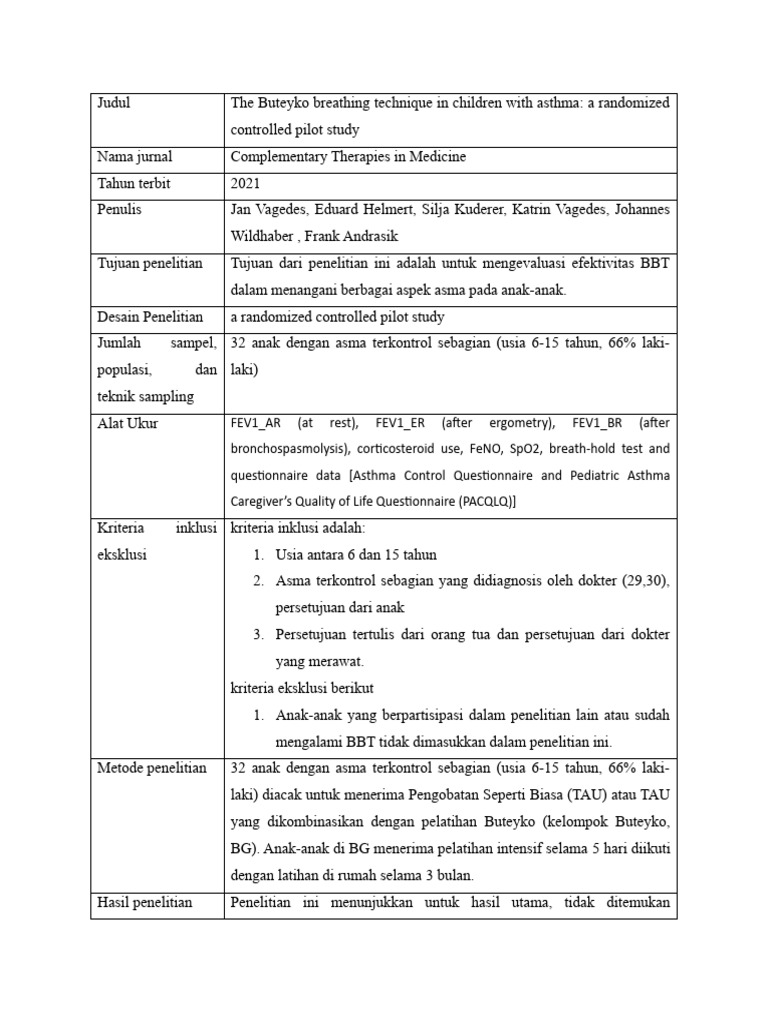 Review Jurnal Asma 1 | PDF