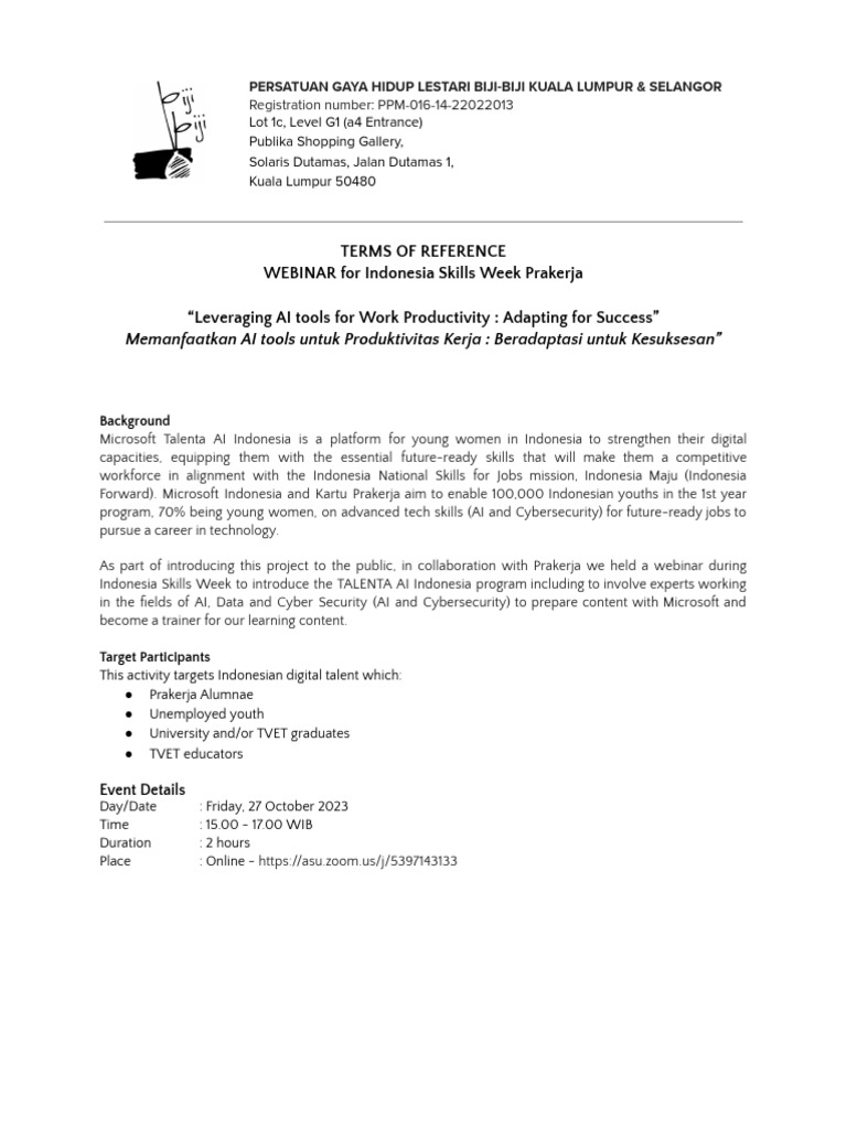 (TOR) - Microsoft TALENTA AI - IsW Webinar 27 Oct (English Version ...