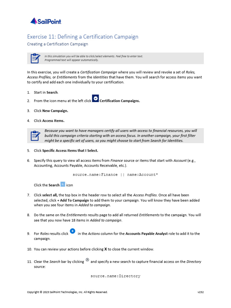 Certification Campaign | PDF