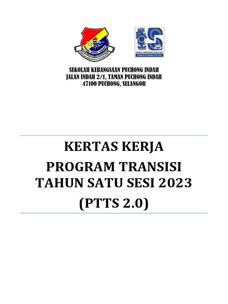 Kertas Cadangan Transisi 2023 | PDF