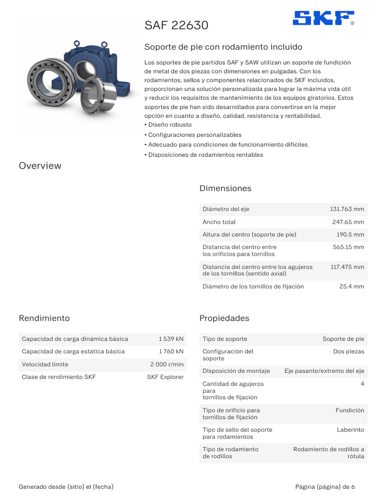 SKF SAF 22630 Specification | PDF | Red mundial | Internet y web