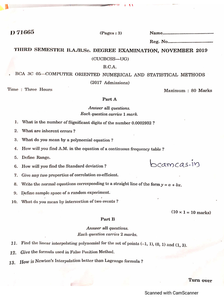 Computer Oriented Numerical And Statistical Method Pdf