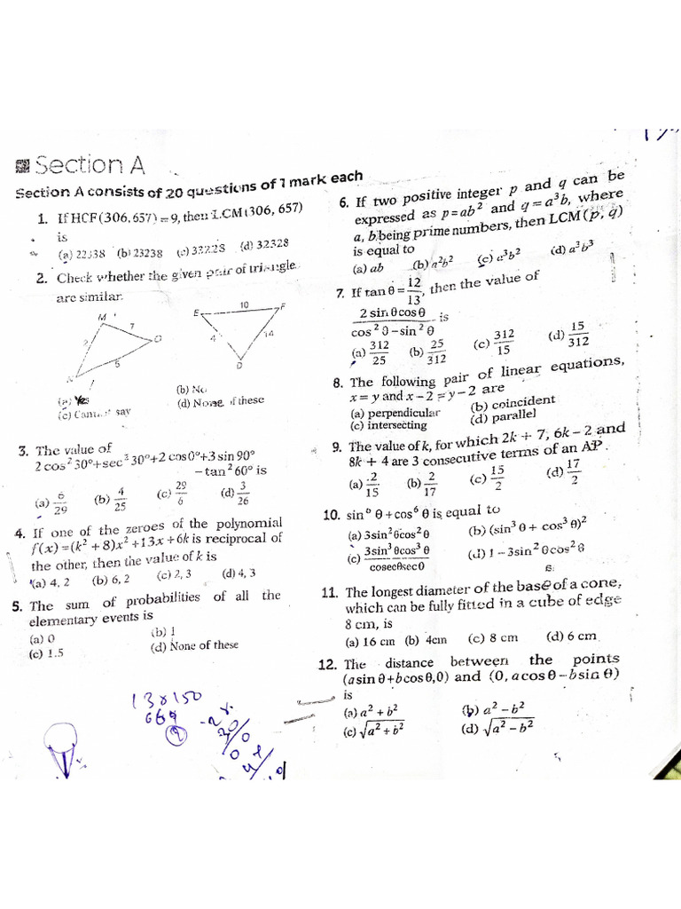 Maths PR Board | PDF