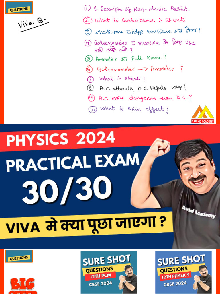 Practical Physics Viva Voce XII | PDF | Optics | Electrical Resistance And Conductance