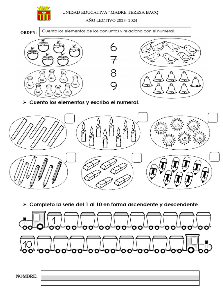Repaso Del 1 Al 10 - 240116 - 221304 | PDF