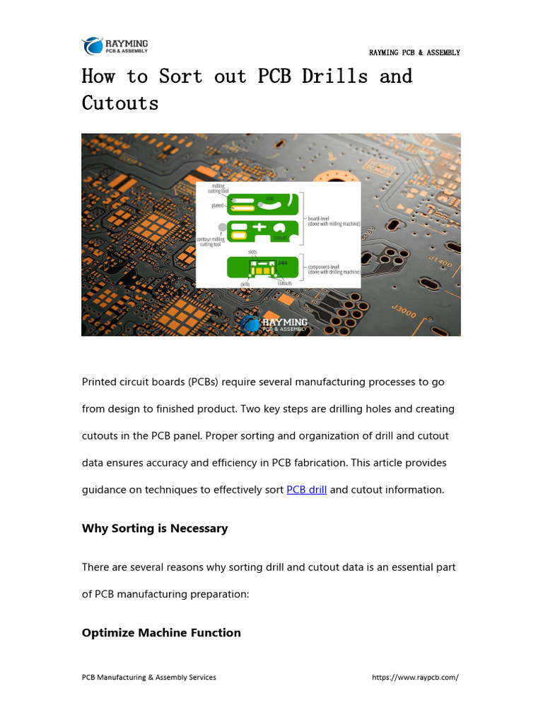 How to Sort Out PCB Drills and Cutouts | PDF | Printed Circuit Board ...