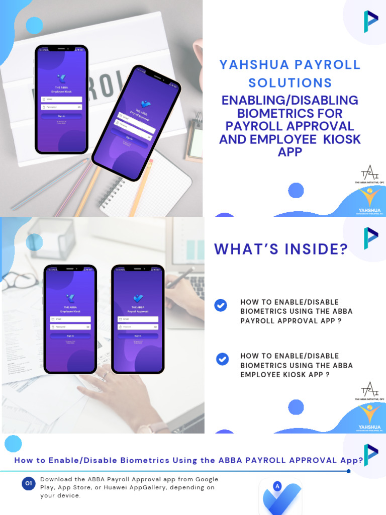 Enabling Disabling Biometrics For Payroll Approval and Employee Kiosk App 1703692 | Download ...