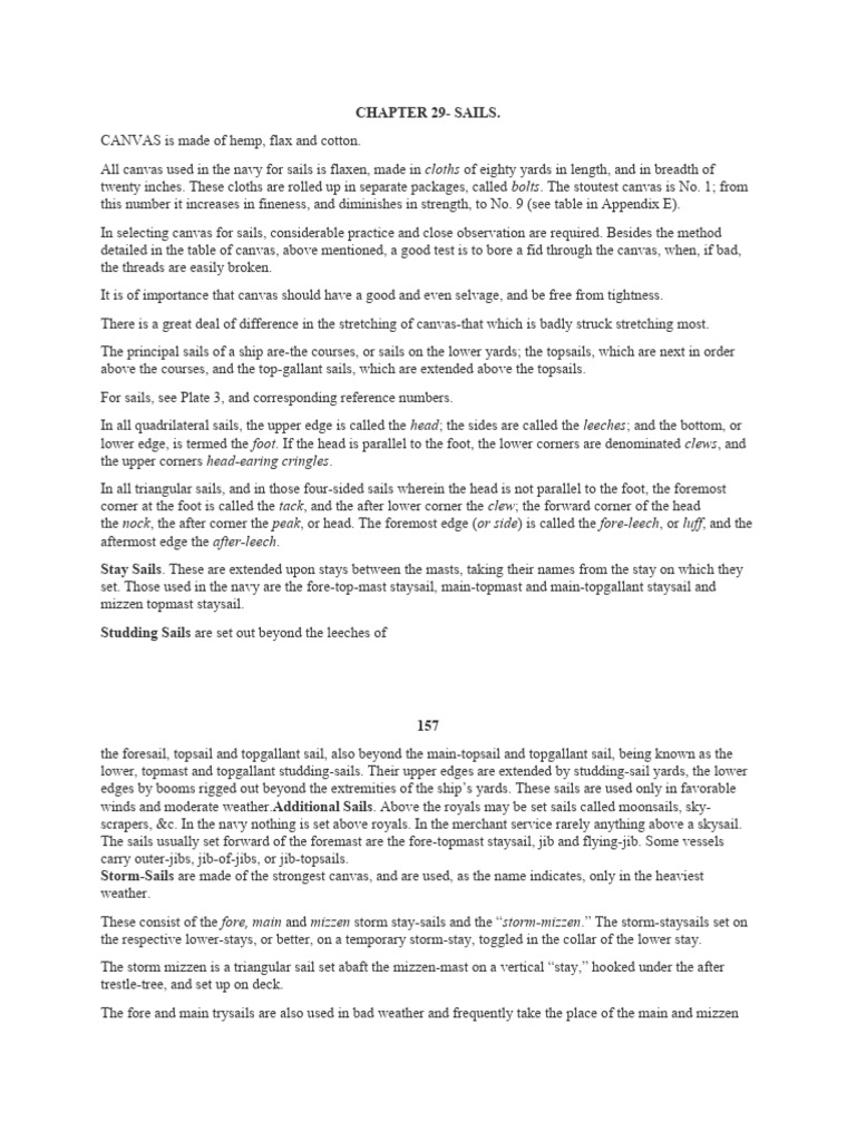 Chapter-29 Sails | PDF | Mast (Sailing) | Ships