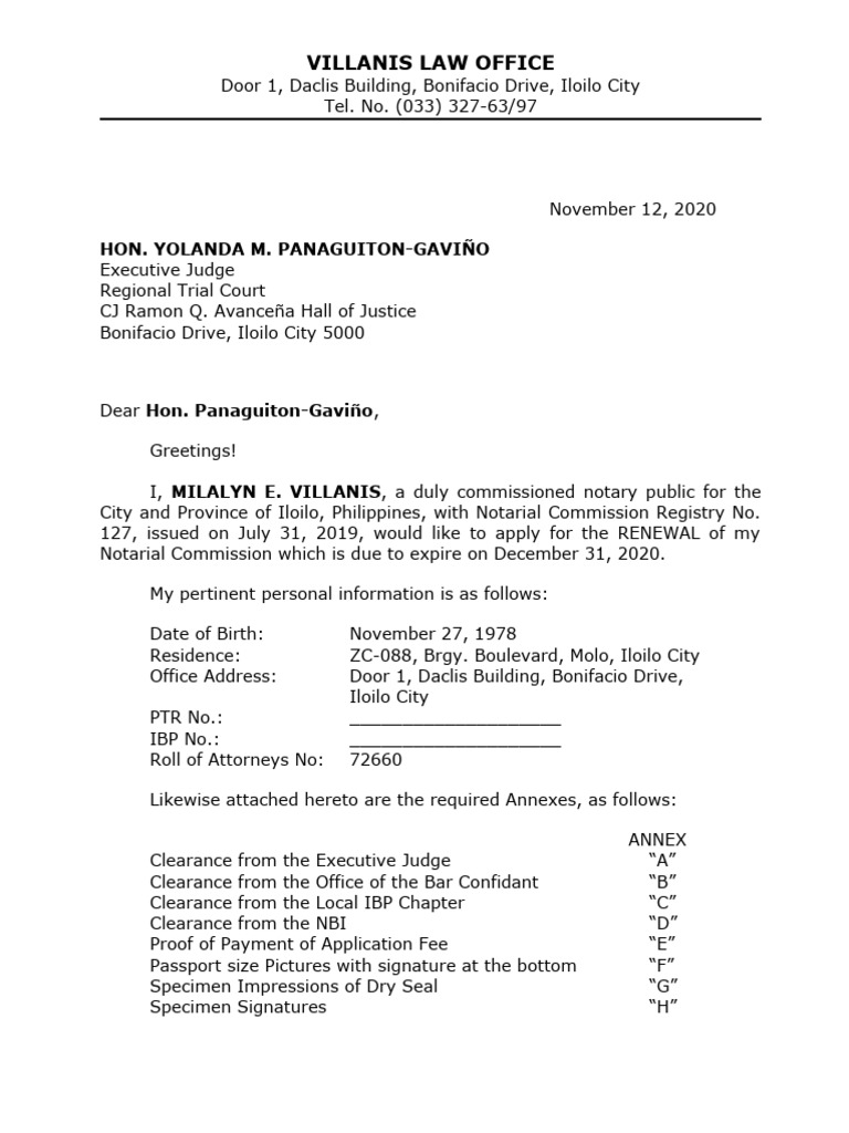 Renewal Application for Notarial Commission | PDF | Notary Public ...