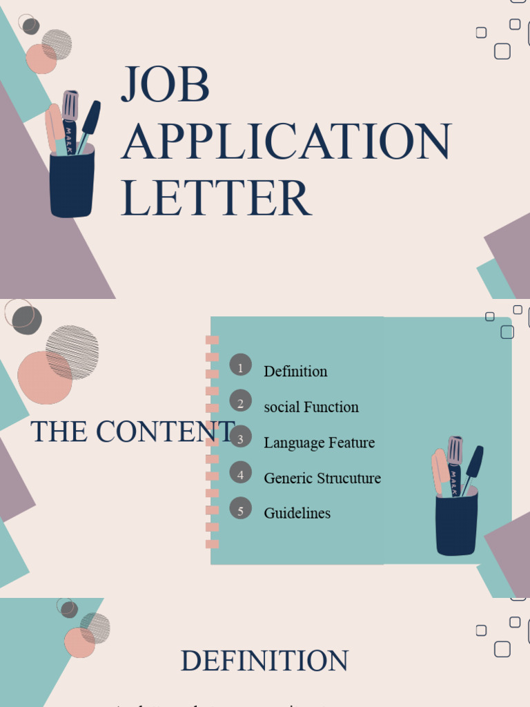 Job Application Letter Guide | PDF | Career & Growth