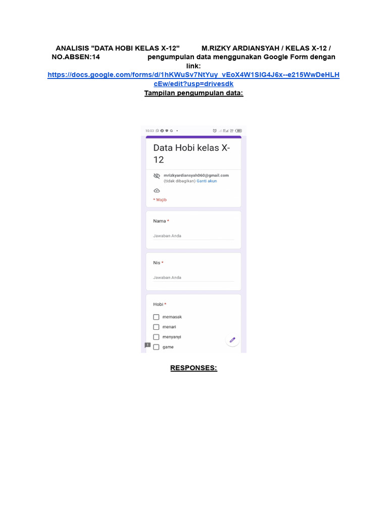 Analisis Hobi Siswa Kelas X-12 | PDF | Karier & Perkembangan