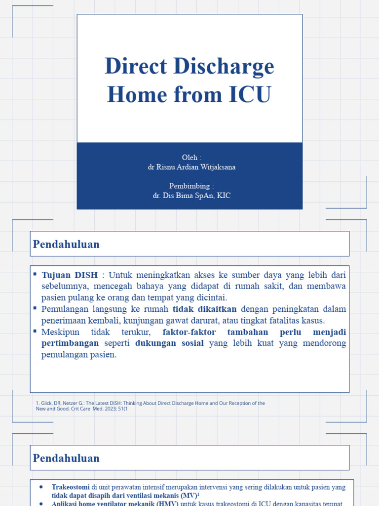 DDH DISH From ICU Jan 2024 | PDF
