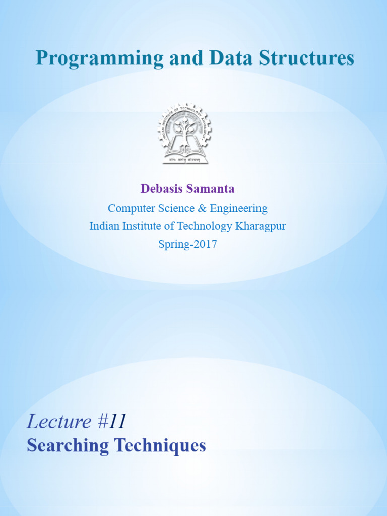 11 Searching Techniques | PDF | Software Development | Applied Mathematics
