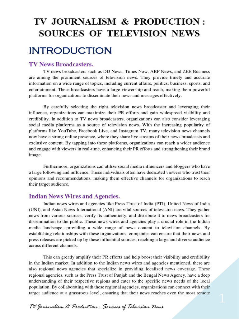 304 Sources TV | PDF | Social Media | Popular Culture & Media Studies