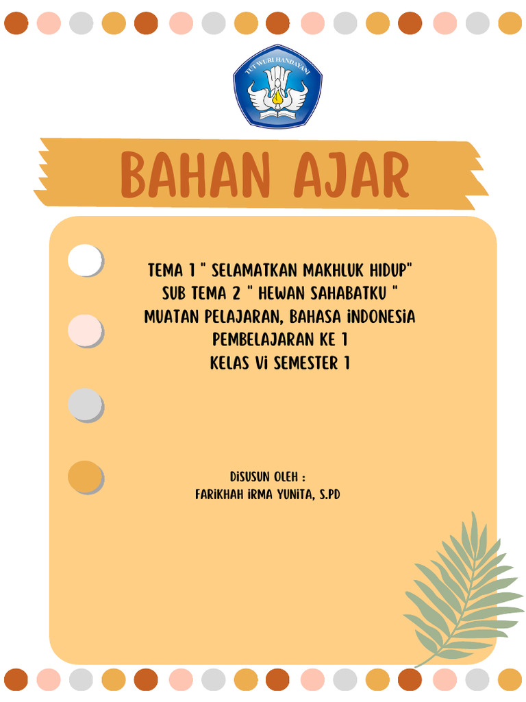 "Hewan Sahabatku: Fakta dan Ide Pokok" | PDF