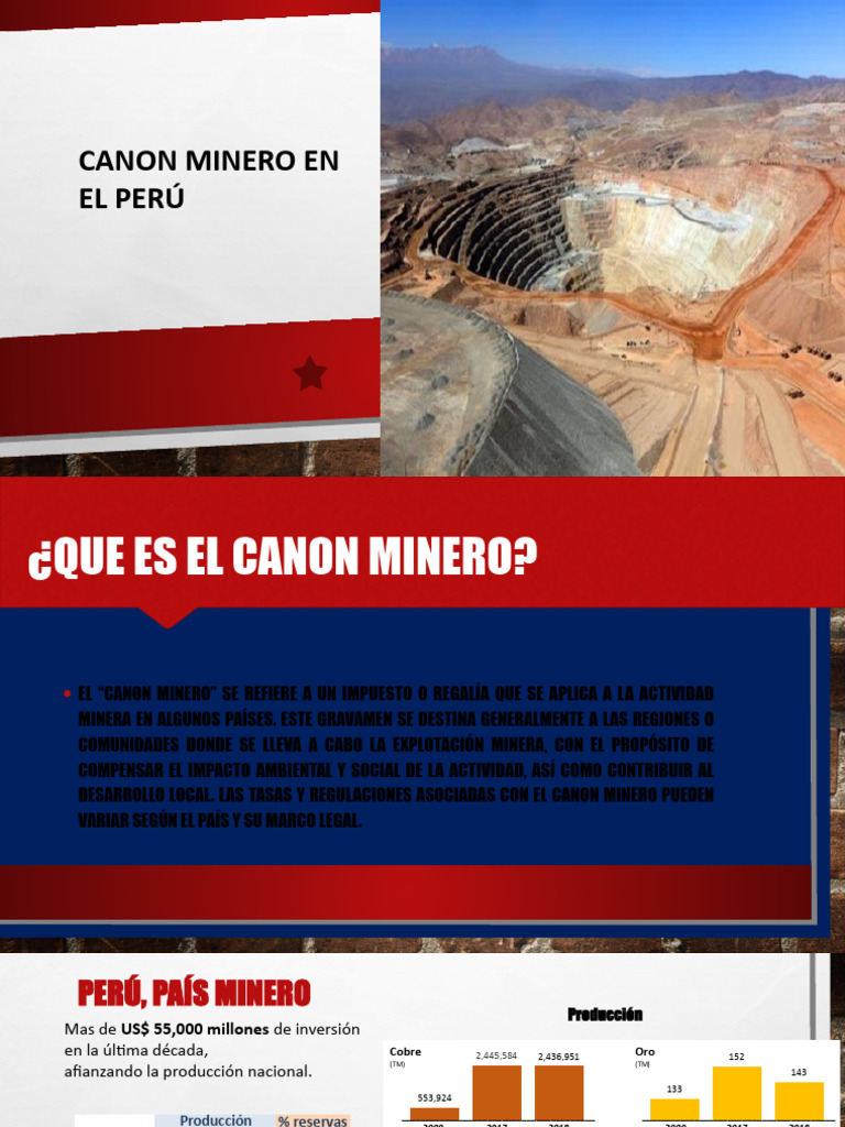 Canon Minero en El Perú | PDF | Minería | Impuestos
