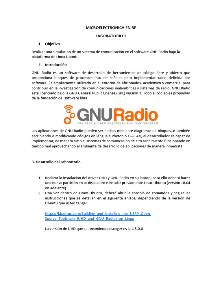 Simulación de RF con GNU Radio en Ubuntu | PDF | Software libre | Software