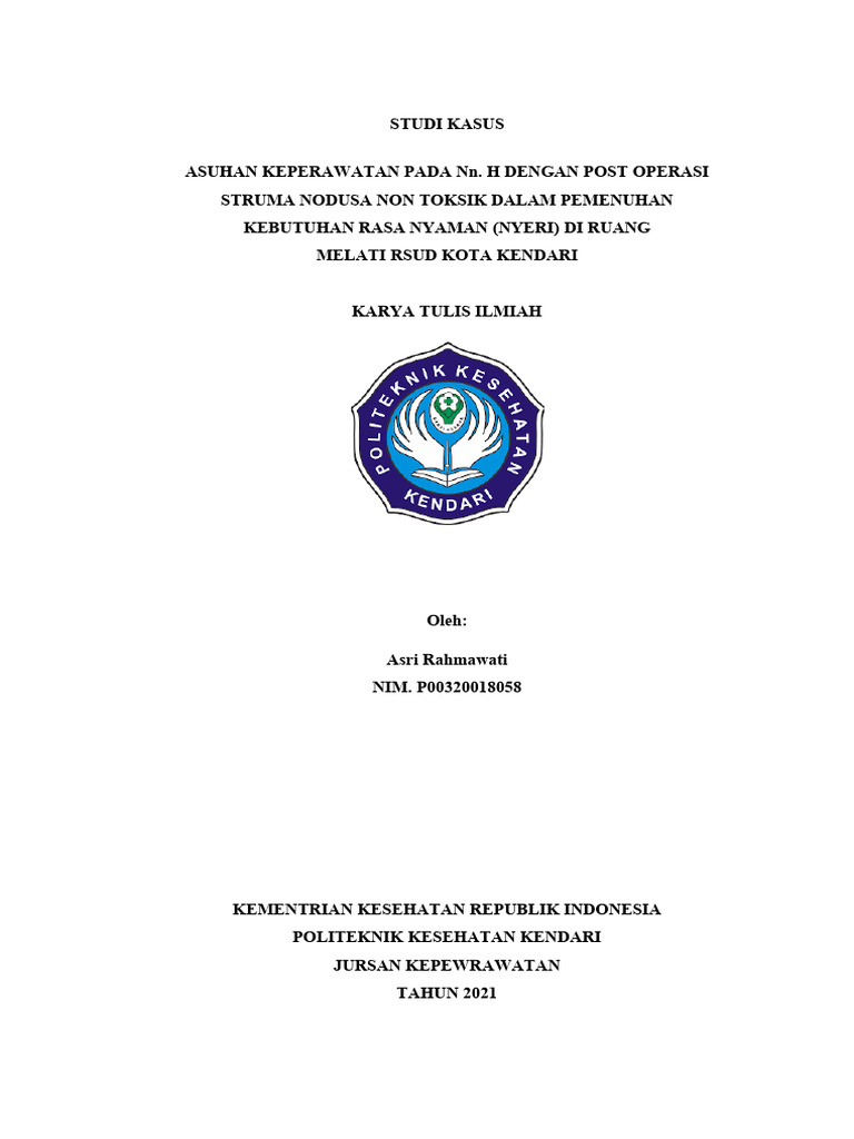 Asuhan Keperawatan Pasca Operasi Struma | PDF