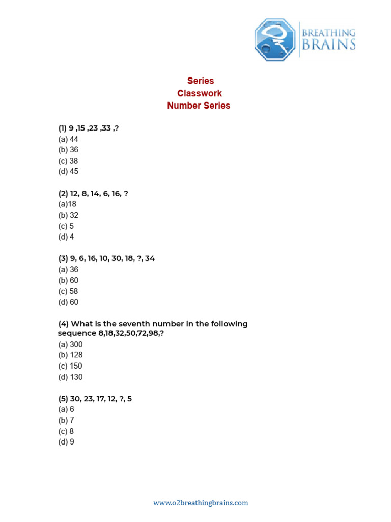 Series Completion | PDF