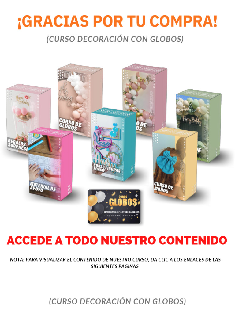 Curso de Globos (Descargar) | PDF