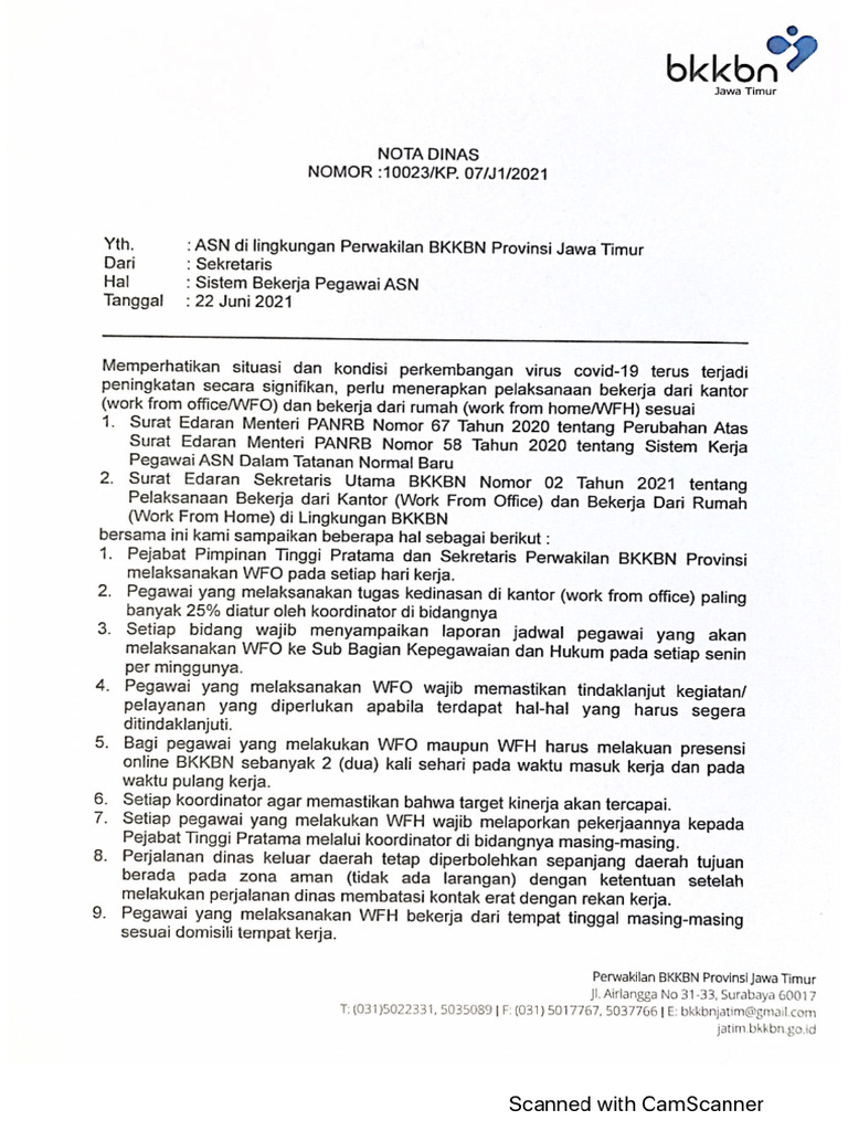 Sistem Bekerja Pegawai ASN | PDF