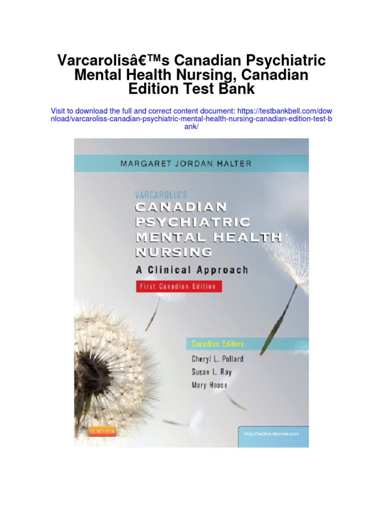 Instant Download Varcaroliss Canadian Psychiatric Mental Health Nursing ...