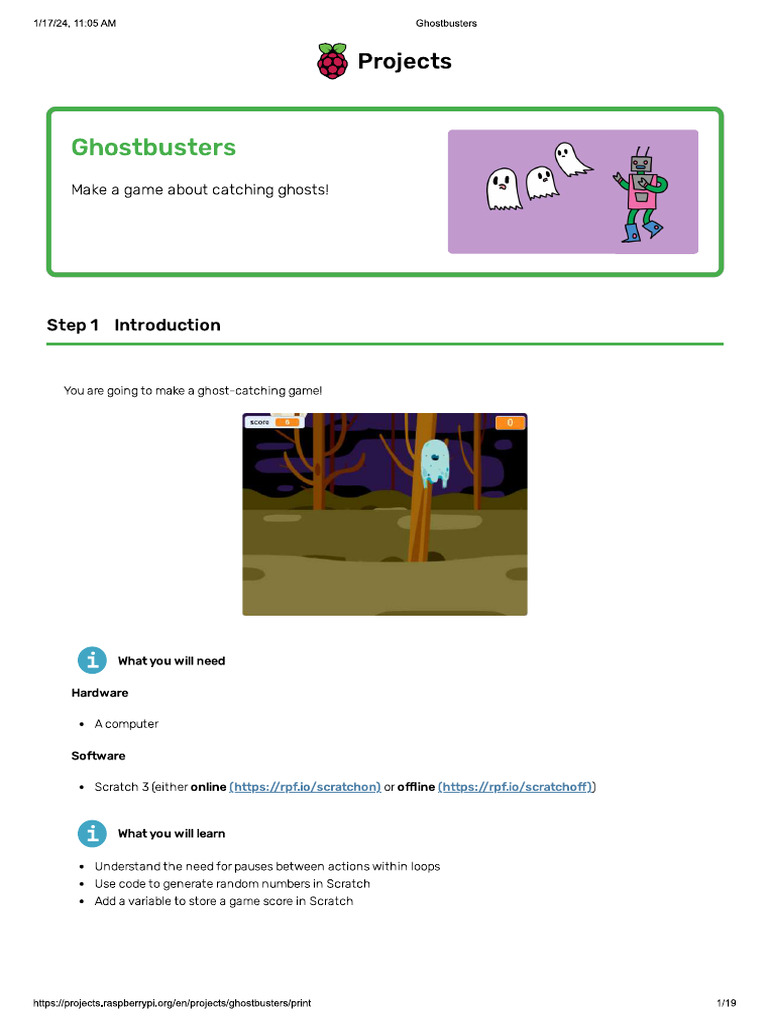 Scratch3 - Ghostbusters | PDF