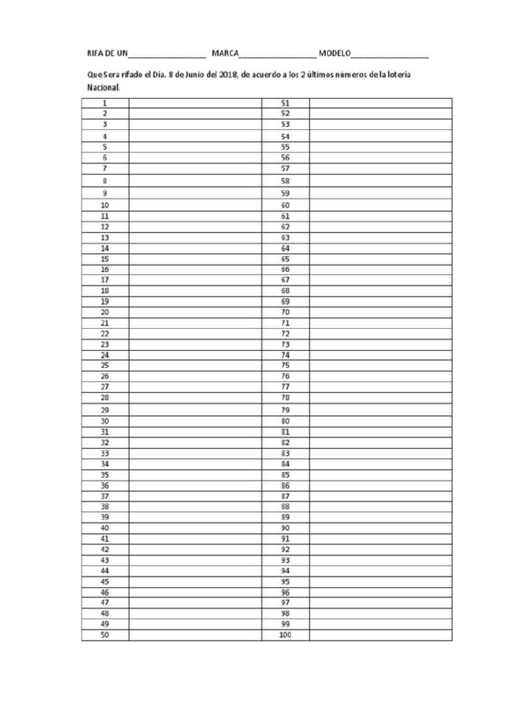 Lista de Numeros | PDF