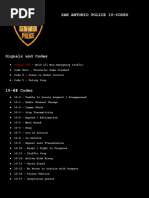 LAPD Radio Codes & Signals Guide | PDF | Burglary | Los Angeles Police Department
