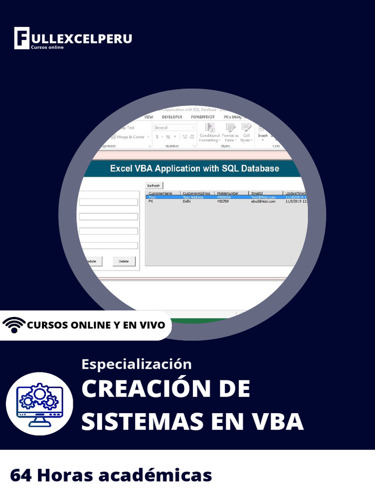Brochure Creación de Sistemas en VBA | PDF | Servidor SQL de Microsoft | Mi sql