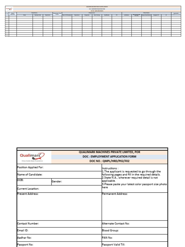Recruitment Formats | PDF
