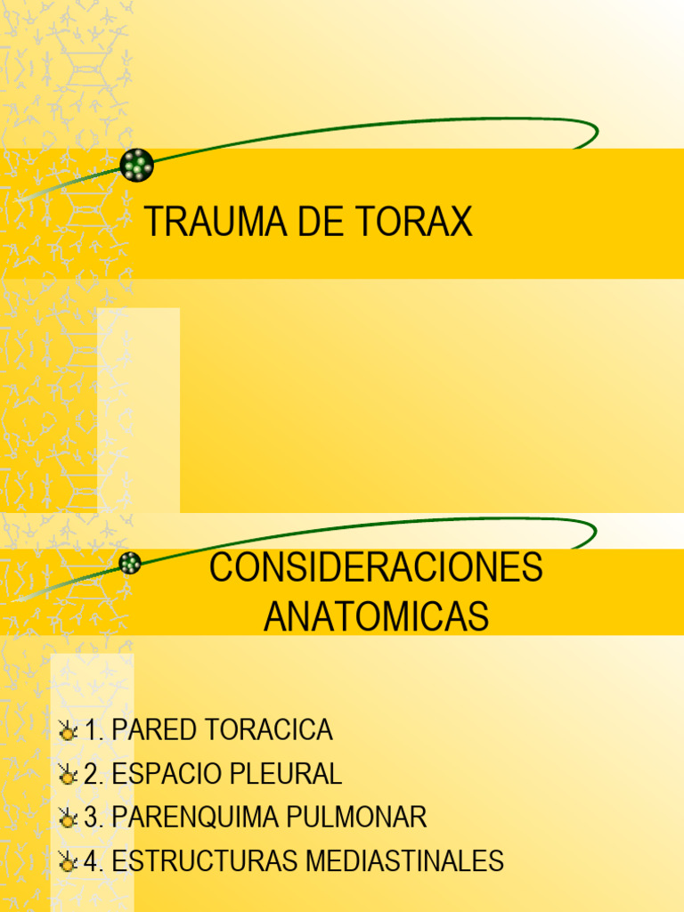 5 Trauma de Torax | PDF | Tórax | Tórax (anatomía humana)