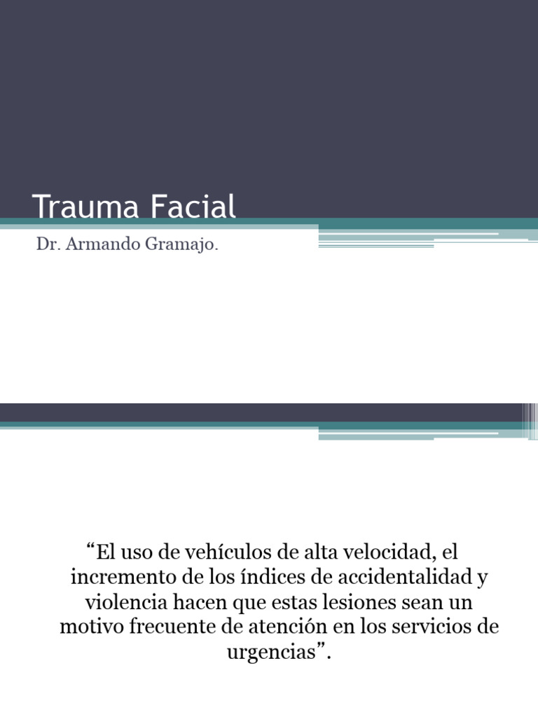 3 Trauma Facial | PDF | Anatomía | Anatomía humana
