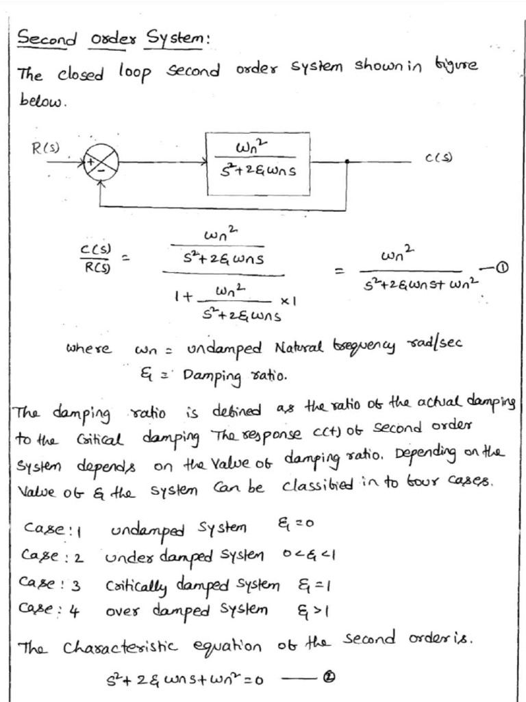Second order systems | PDF