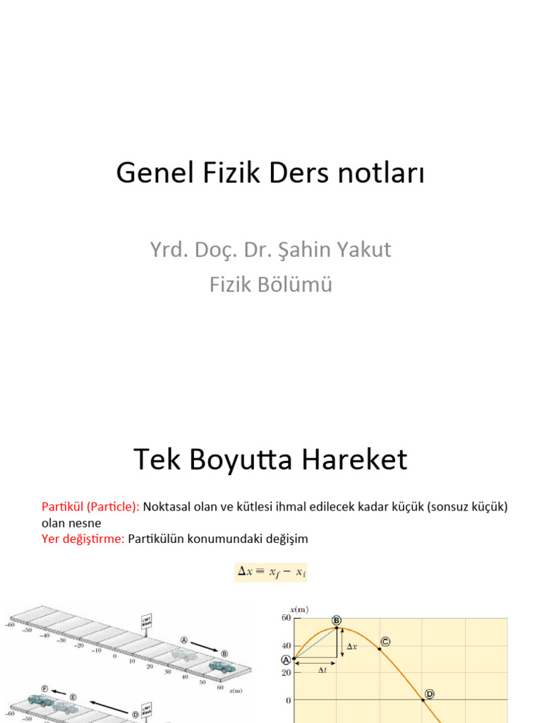 Genel Fizik Ders Notları | PDF