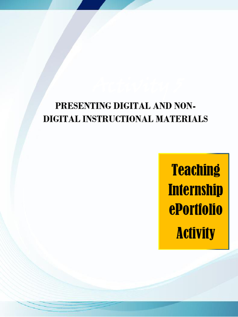 Digital vs Non-Digital Instructional Materials | PDF | Multimedia ...