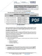 Calendario y Requisitos BXM 01 2025 | PDF