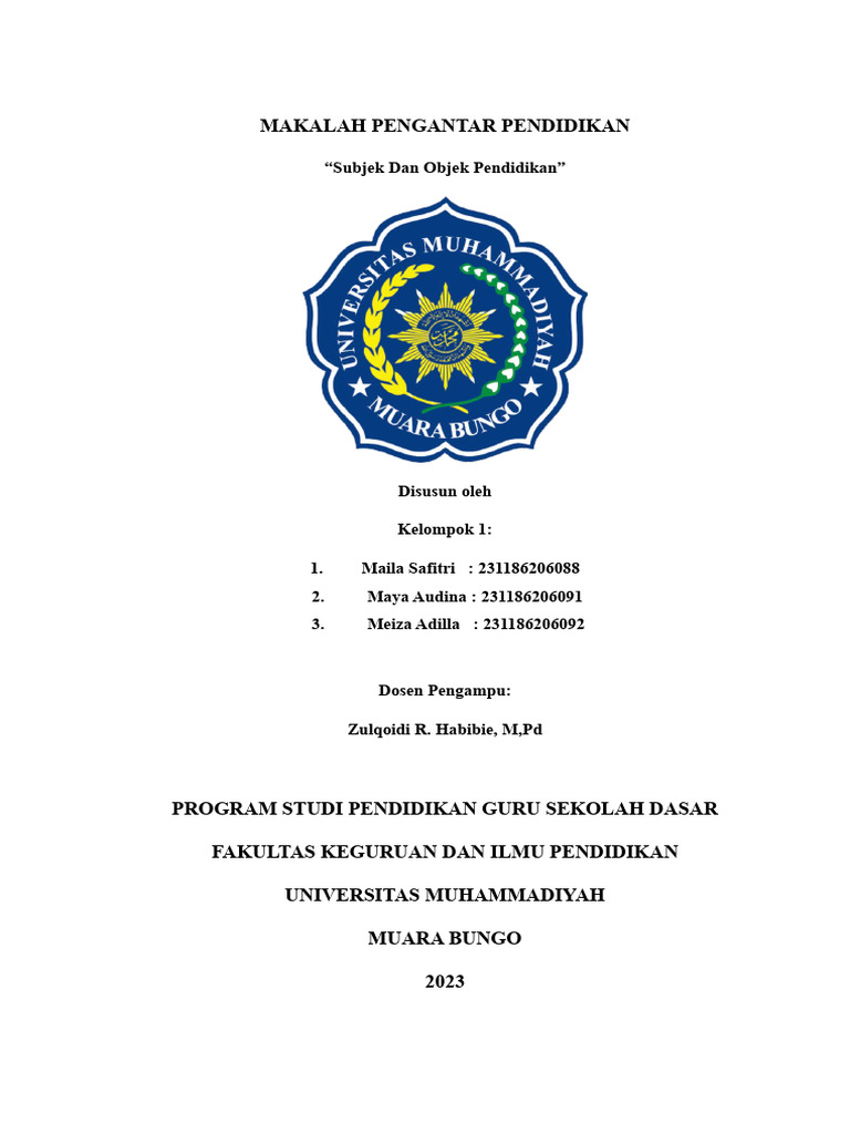 Tugas Pengantar Pendidikan | PDF