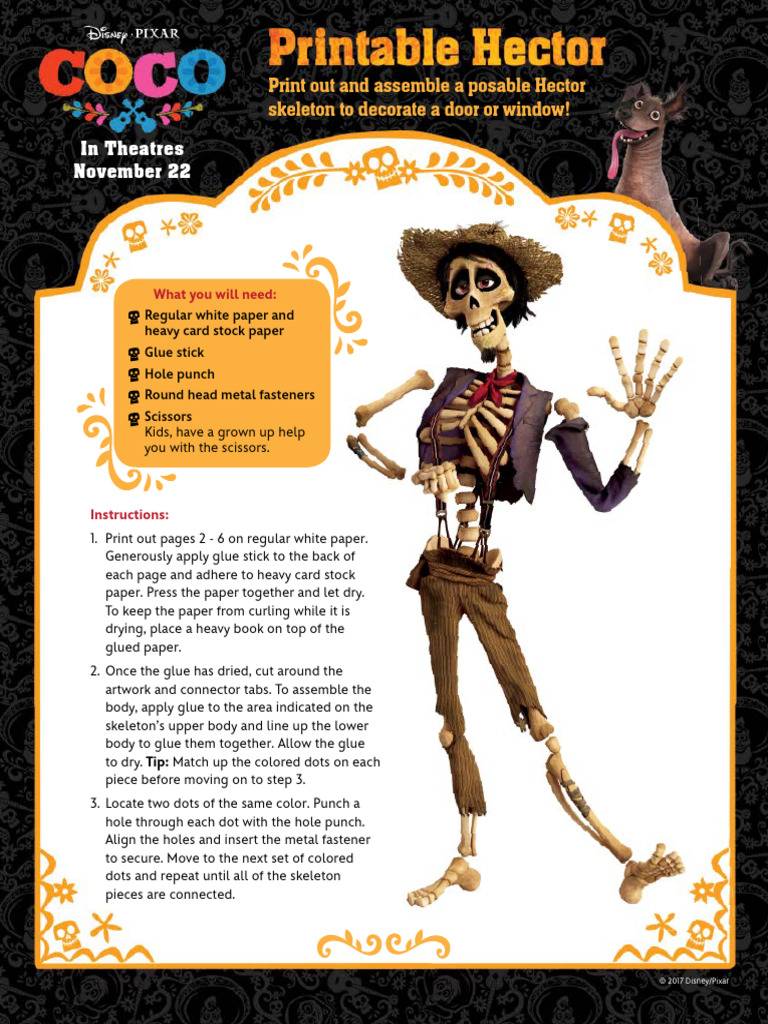 Disney - Pixar - S Coco Hector Printable Activity | PDF | Games ...