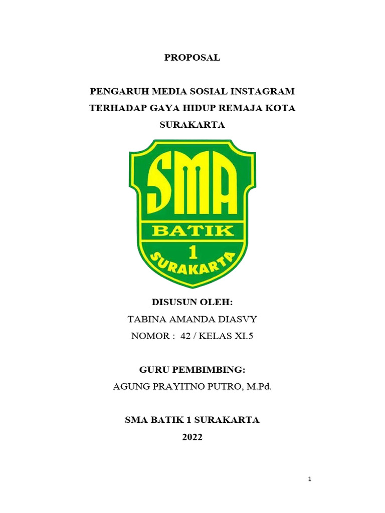 Pengaruh Media Sosial Terhadap Perubahan Gaya Hidup Pada Remaja | PDF