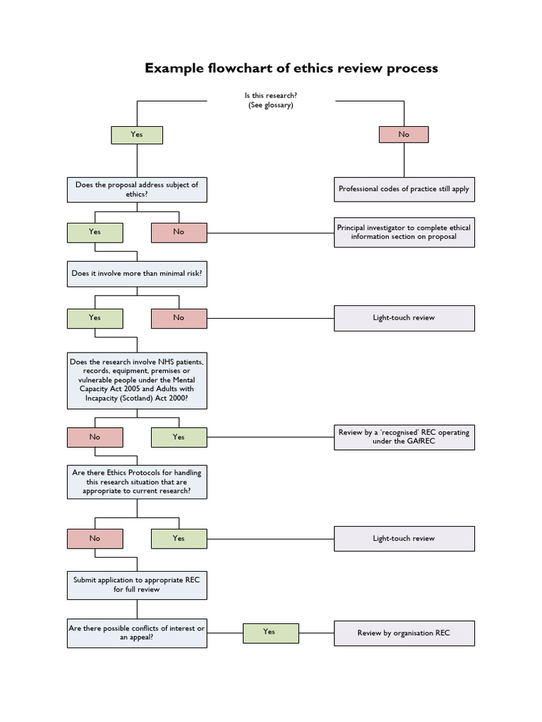 Example Research Ethical Review Process ESRC | PDF
