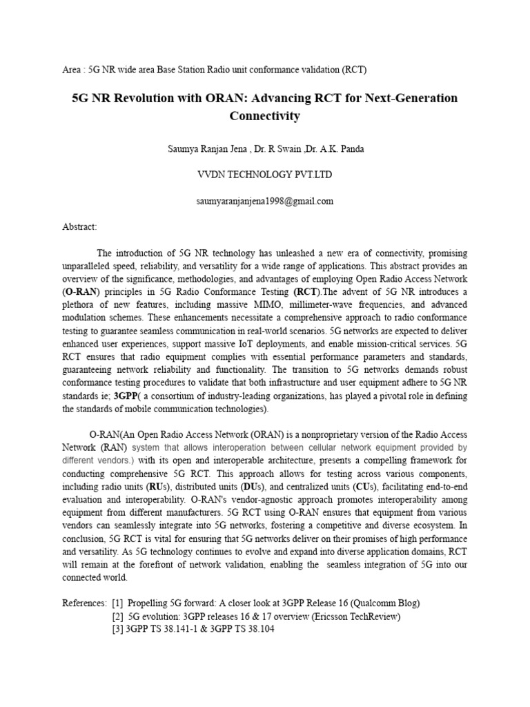 RCT abstract | PDF | Communication | Computing