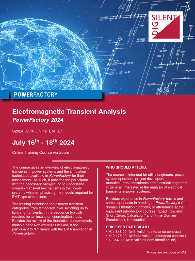 S2024.07.16.Online EMT - EN | PDF | Electrical Network | Transformer